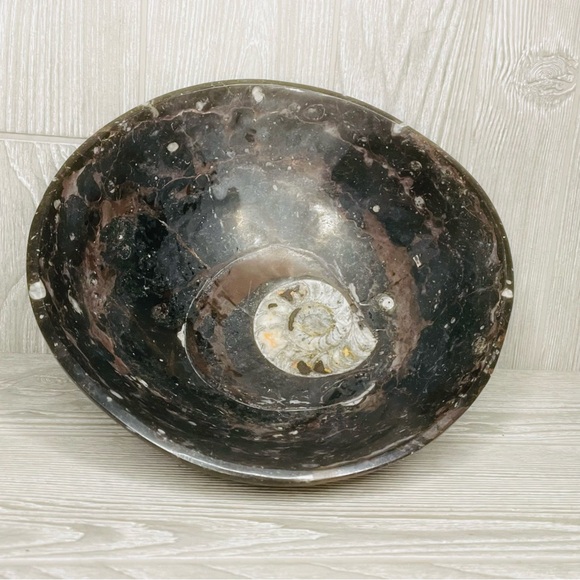 Hand Crafted | Accents | Fossil Granit Decoration Decorative Bowl Large ...